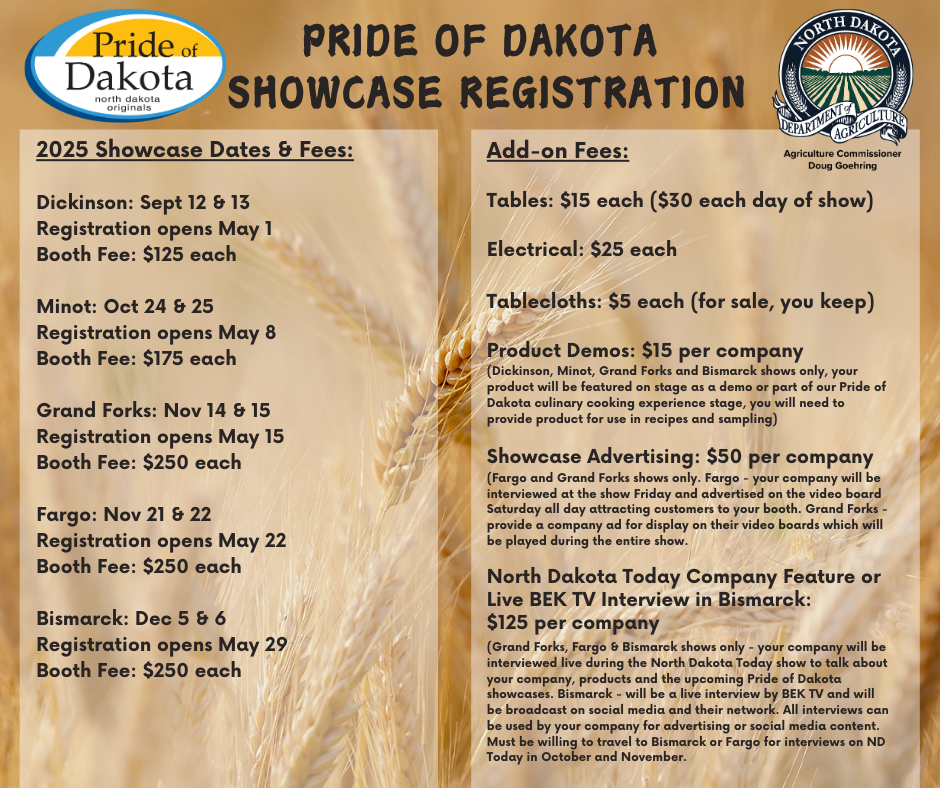 2025 Pride of Dakota Registration Starts May 1